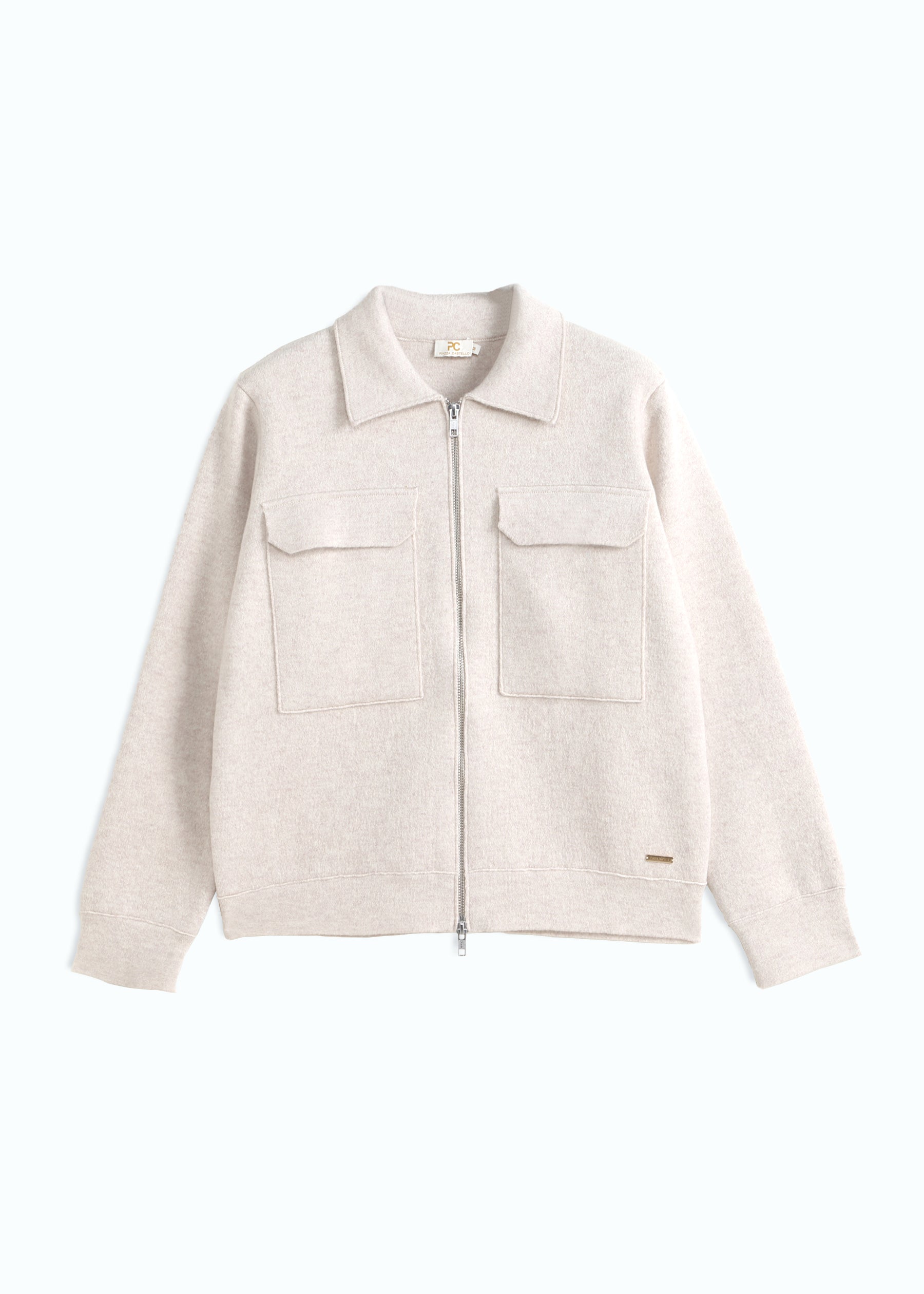 Women's Cashmere Utility Jacket in Apricot | Piazza Castello