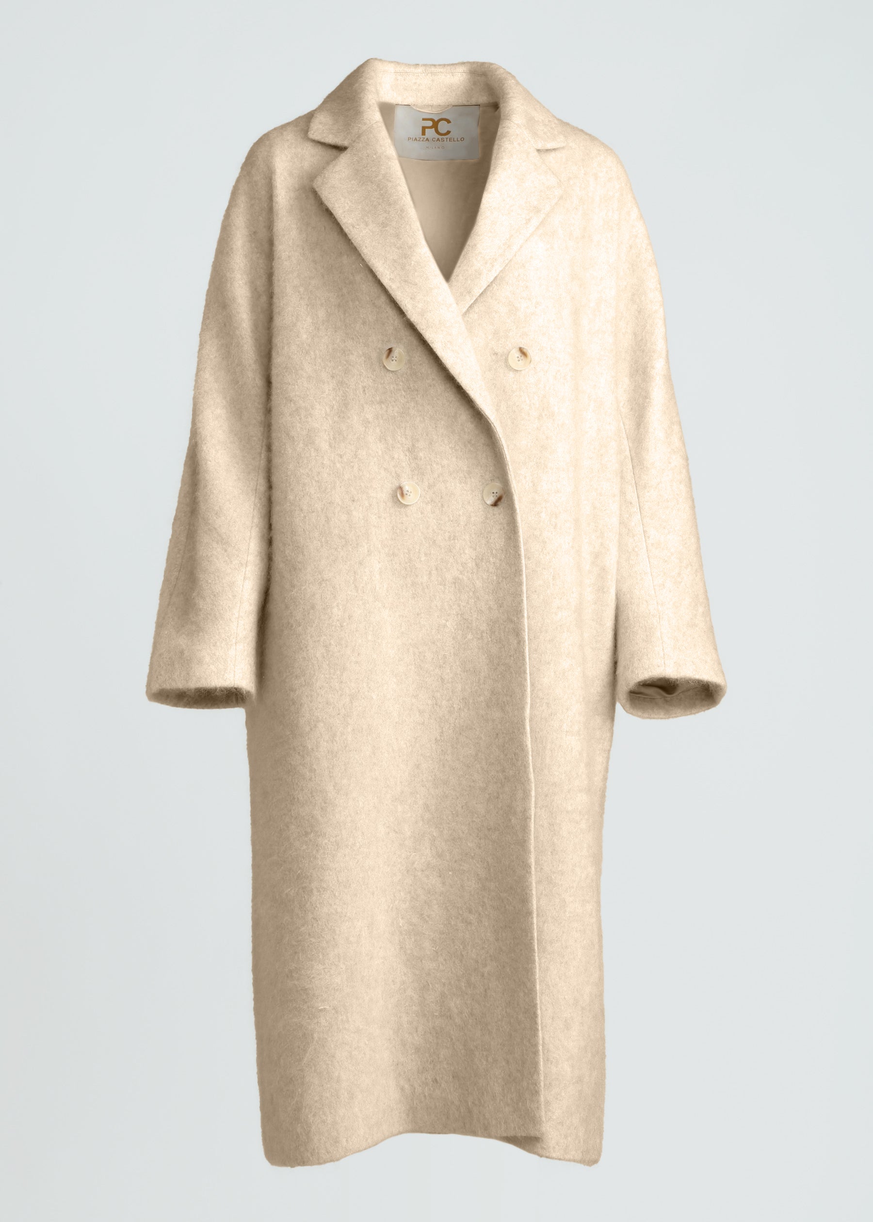 Women's Brushed-Finish Cashmere Coat For Women | Piazza Castello